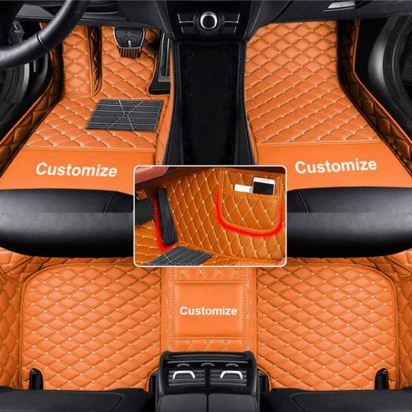 商品名:  Custom Car Floor Mats Compatible with Peugeot, Waterproof Leather Automotive Floor Liners Full Coverage All Weathe...