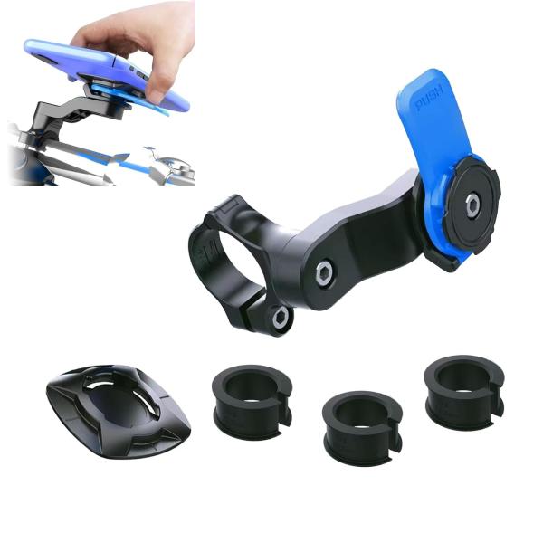 商品名: Sinytuto 自転車電話ブラケット 1個パック 防水 耐久性 ABS 360度回転 オートバイ スマートフォンホルダー 4.7インチ 7.2インチの電話用 ユニバーサル耐衝撃ペダル車両スマートフォンマウント (ブルー&amp;...