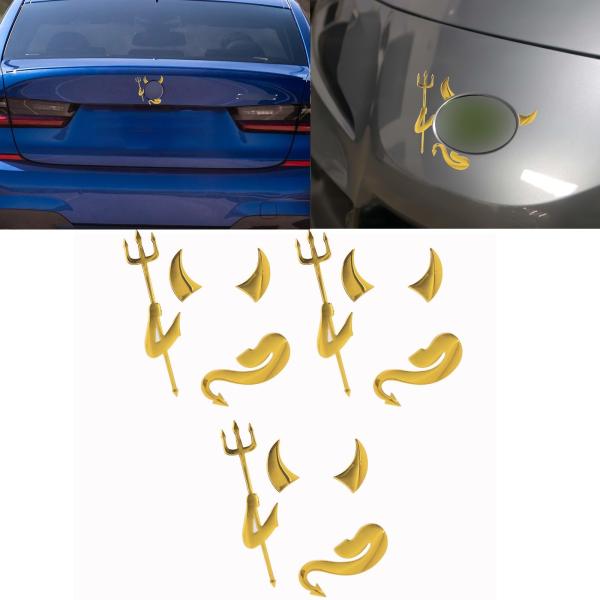 商品名:  x xotic tech 3PCS Cute 3D PVC Devil Style Demon Sticker, Auto Car Emblem Decal Decoration Waterproof Self-Adhesive...