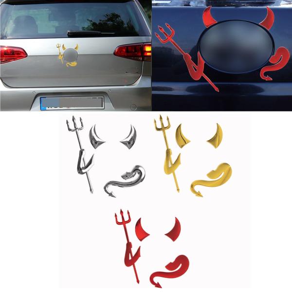 商品名:  x xotic tech 3PCS Cute 3D PVC Devil Style Demon Sticker, Auto Car Emblem Decal Decoration Waterproof Self-Adhesive...