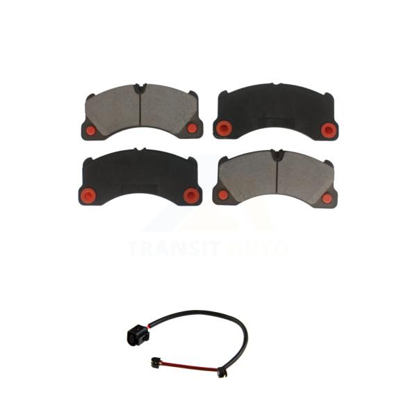 商品名:  Transit Auto - Front Ceramic Disc Brake Pads And Wear Sensors Kit For Porsche Panamera w Rotors KCW-100480ブランド: Tr...