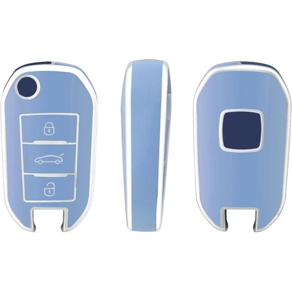 商品名: POSLAB 車のキー Fob カバー Tpu 車のキーケース Fob シトロエン C4 サボテン C5 Aircross ためのベルランゴ用キャップキーシェル POSLAB Car Key Fob Cover TPU Car K...