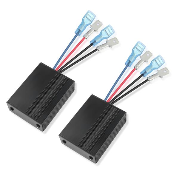 商品名:  IHOTDER 2 PCS H1 H3 Canbus Decoder For LED &amp; Fog Lights,Aluminum Shell LED Anti Flicker Canbus to Eliminate Da...