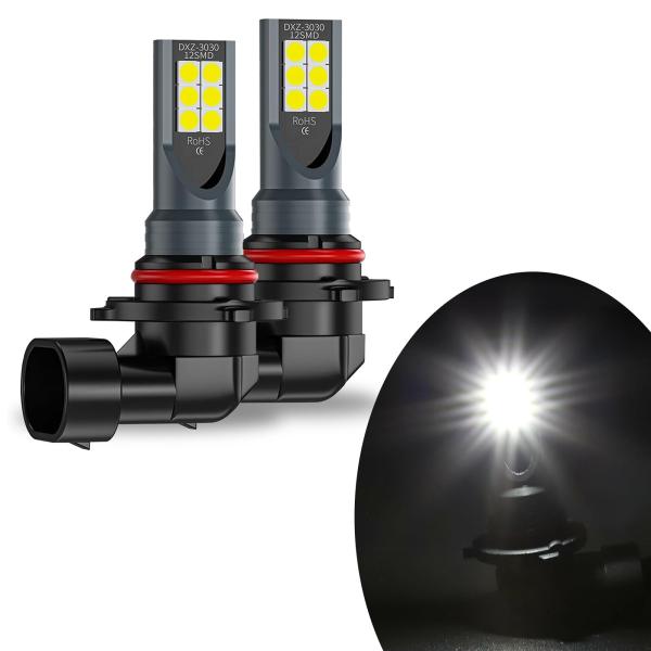 商品名:  Nowkont Pack-2 Car 9006 LED Fog Light Bulb, 1500LM 3030-12SMD 360 Degree Lighting High Brightness Tail Light, 5000...