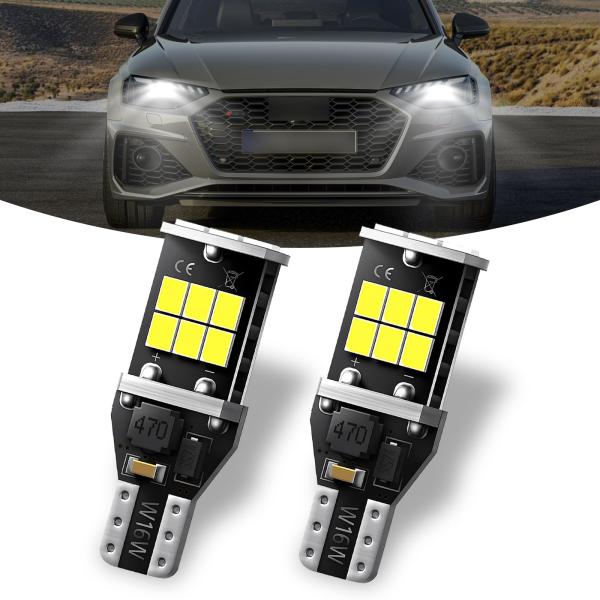 商品名:  Jewkot 2 PCS Car T15 Reversing Light, 2835-15SMD High Brightness Decoding Quick Start Brake Light, 12-24V 50000H E...
