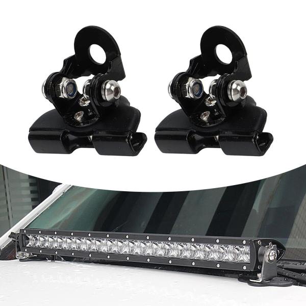 商品名:  Irinidig 2 PCS Car Grille LED Light Base Mounting Bracket, Angle-Adjustable Shock-Absorbing Hood Spotlight Non-Des...