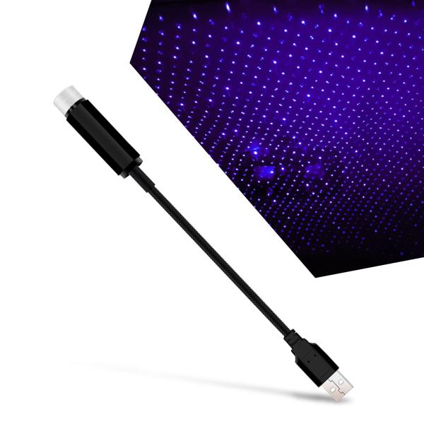 商品名: Irinidig 1個 カールーフスターナイトライト、0.59インチ x 8.26インチ 自動回転可能なメタルロマンチックUSB車両雰囲気ランプアクセサリー装飾用、ユニバーサル屋外装飾寝室パーティー用(マルチカラー) Irinid...