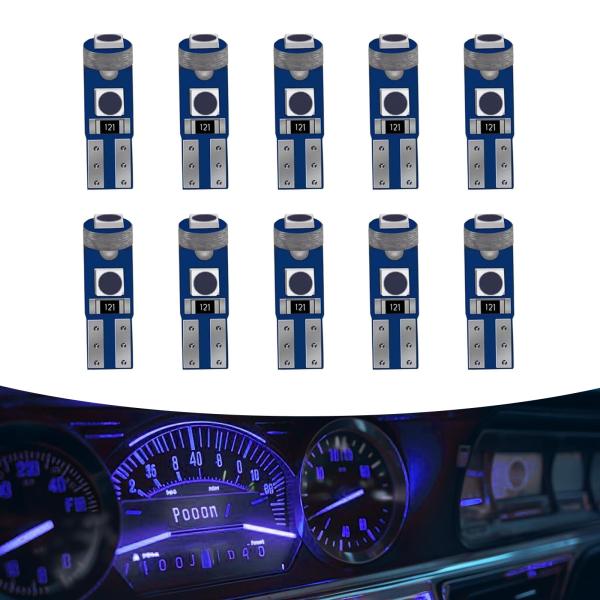 商品名:  Nowkont Pack-10 T5 Car LED Instrument Lights Replacements, 3030 3SMD 6000K Super Bright Vehicle Lighting Accessori...