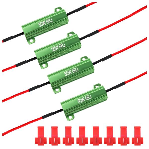 商品名:  IHOTDER LED Turn Signal Resistor,50W 6ohm Load Resistor for LED/Tail Lights Fixs Blink Error Code,Universal Car Ac...