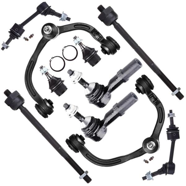 商品名:  SCITOO 10pcs Front Suspension Kit Upper Control Arm Inner Tie Rod End Outer Tie Rod End Sway Bar End Link Lower Ba...