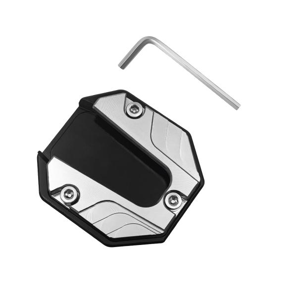 商品名:  Sylvil Motorcycle Kickstand Plate, Aluminium Alloy Side Stand Extension Plate High Strength Pad, Anti-skid Enlarge...