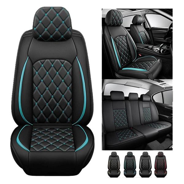商品名:  GLUNT Leather Car Seat Cover Sets for Peugeot 306 Hatchback, 1993-2003, Split Bench Back Seat Covers - Full Set Cu...