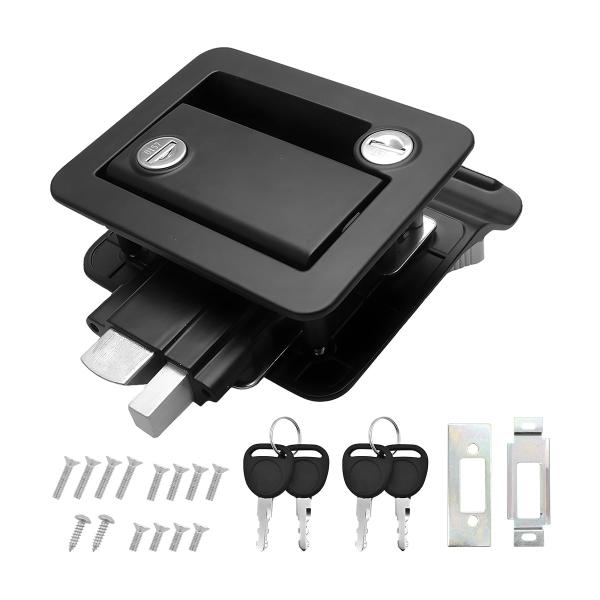 商品名: Bittwee RVキャンパーエントリードアラッチロック、ロック1個 6キー同等防水エンジニアリングドアロック交換用 パドルデッドボルト付き キャンピングカー/キャンピングカー/トラベルトレーラーなどに対応 Bittwee RV ...