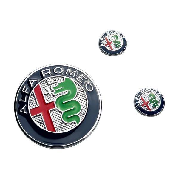 商品名: JUNMEI 3D 亜鉛合金 車 セントラルコントロール コンソール ノブ ロゴ ステッカー 装飾 フィット アルファロメオ ジュリア ステルヴィオ (カラー)、AR-015 JUNMEI 3D Zinc Alloy Car Ce...