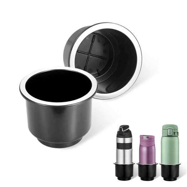 商品名: dawfall 車用埋め込みカップホルダー2個 4.3インチ x 3.6インチ x 3.3インチ ABS樹脂製 防水 滑らかなカップホルダーインサート 安定した揺れ防止ドリンクホルダーアクセサリー 車ヨット/ソファ/テーブル用 ユ...