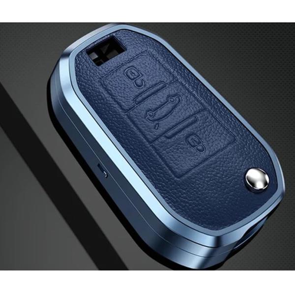 商品名: 車のキーケース シトロエン C3 C4 カクタス C6 C8 用、メタルレザー車のキーケースカバー Toiumops Car Key Case for Citroen C3 C4 Cactus C6 C8, Metal Leath...