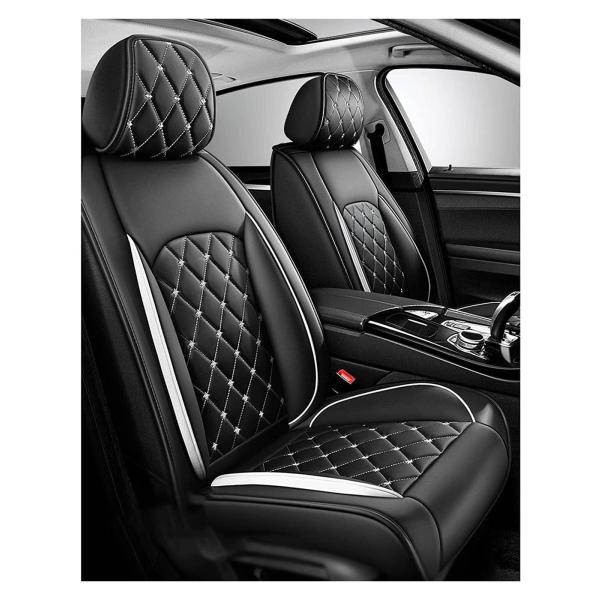 商品名:  GLUNT Leather Car Seat Cover Sets for Porsche Panamera 2006-2023, Split Bench Back Seat Covers - Full Set Cushion ...