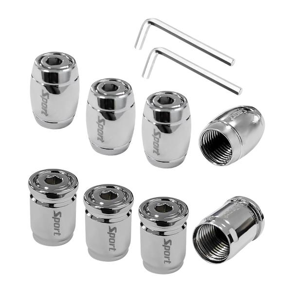 商品名:  povtii 8 PCS Locking Car Tire Valve Stems Caps, Anti-Theft Auto Tire Air Cap with Rubber Seal, Wheel Tyre Stems Co...