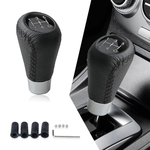 商品名:  Irinidig 1 PC Car Shift Knob Head, 1.96 x 3.5 x 0.7 5 Speed Manual Shift Lever with Adapter Accessories, Leather E...