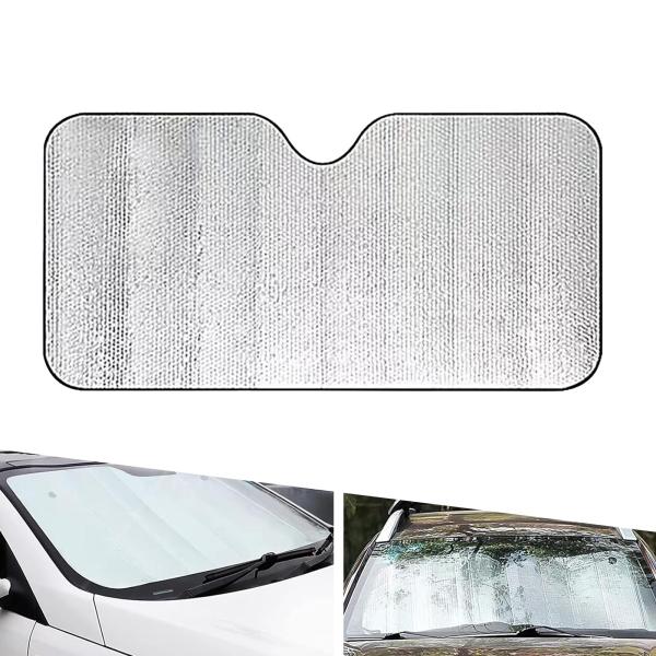 商品名: Sinytuto 車用フロントサンシェード1点、55.25インチ x 27.5インチ 厚手 環境に優しい断熱反射フォームフロントガラスサンシェード、内装保護アクセサリー、車、SUVに適しています(シルバー) Sinytuto 1 ...