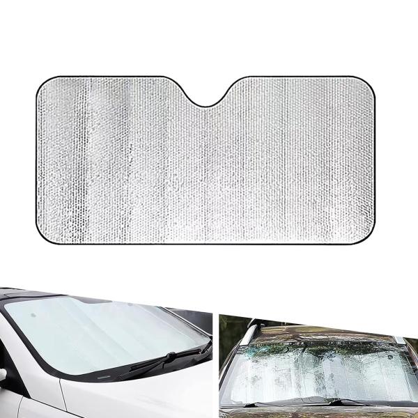 商品名: Sinytuto 車用フロントサンシェード1点、51.25インチ x 23.5インチ、厚みのある環境に優しい断熱反射フォームフロントガラスサンシェード、インテリア保護アクセサリー、車、SUVに適しています(シルバー) Sinytu...