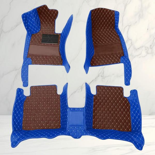 商品名:  SITHA Car Mats,Custom Leather Car Floor Mats for Tailored Style and Superior Protection (Dark Brown Blue 2)ブランド: S...