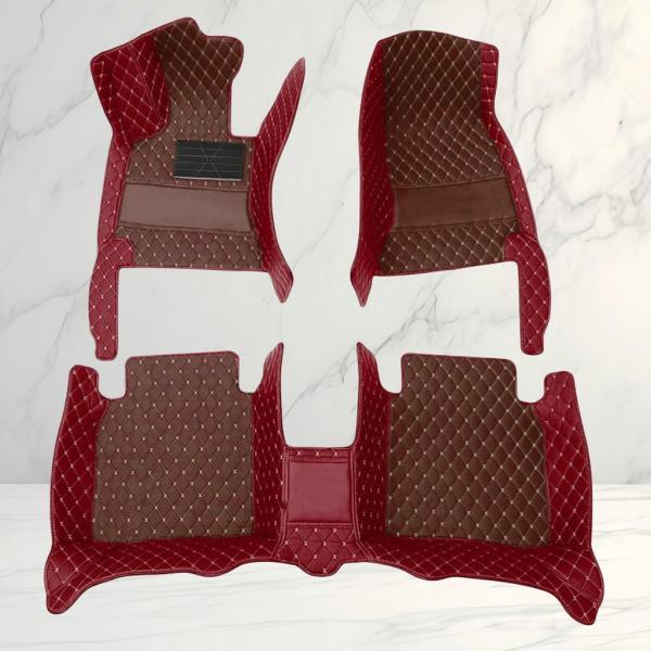 商品名:  SITHA Car Mats,Custom Leather Car Floor Mats for Tailored Style and Superior Protection (Deep Brown Wine Red 2)ブラン...