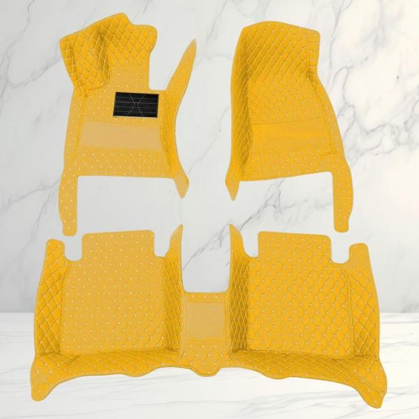 商品名:  SITHA Car Mats,Custom Leather Car Floor Mats for Tailored Style and Superior Protection (Yellow)ブランド: SITHAS高さ: 25...