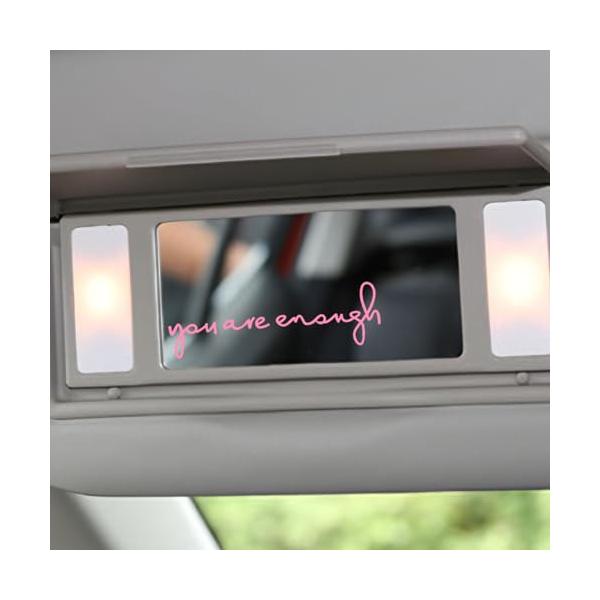 商品名: Hirificing You are Enough バックミラーデカール ビニール文字ステッカー ハート付き、セルフポジティブアファーメーションステッカー 女の子 女性 バニティミラー、バックミラー、窓、ウォーターボトルへのギフト...