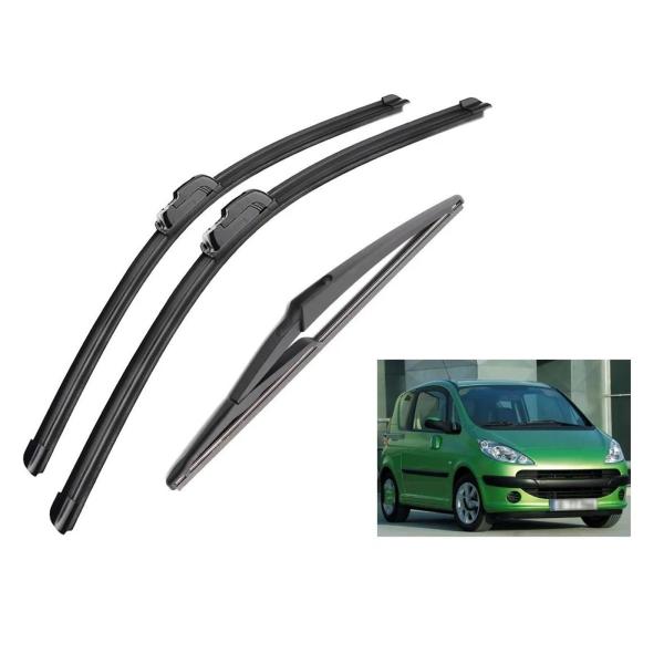 商品名:  For Peugeot 1007 Front Rear Wiper Blades Brushes Cutter Accessories J U Hook 2005 2006 2007 2008 2009 2010 2011 Wi...