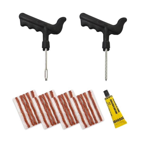 商品名: Sylvil タイヤ修理キット チューブレスタイヤプラグツール ゴム紐20本付き Tハンドル パンクとプラグフラットパッチキット トラック オートバイ ATV UTVトラクター用 カーアクセサリー Sylvil 23PCS Tir...