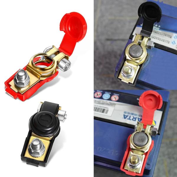 商品名: Gseigvee Pack-2 クイックリリース端子詰め合わせキット、金属製マイナス自動車ケーブル端子、ユニバーサルポジティブカーパワーターミナルコネクタアクセサリー トラックSUV車用 (ブラック&amp;レッド) Gseigv...