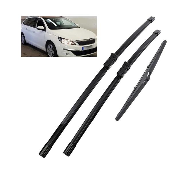 商品名:  ACCHA for Peugeot 308SW T9 308 Estate 2014-2020 Wiper Front &amp; Rear Wiper Blades Set Windshield Windscreen Wind...