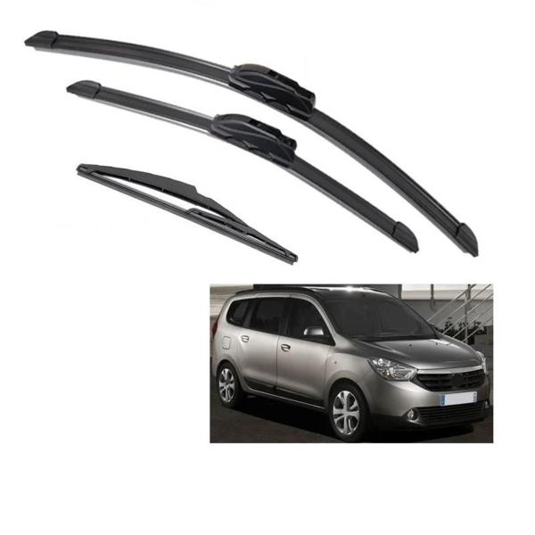 商品名:  ACCHA for Renault for Dacia Lodgy 2012 2013 2014 2015 2016 Car Front Rear Windscreen Wiper Soft Rubber Frameless W...