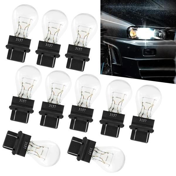 商品名:  Sinytuto Pack-10 3157 Mini Car Brake Light Bulbs, 12v 21/5W Waterproof Vehicle Side Marker Tail Light Bulb Replace...