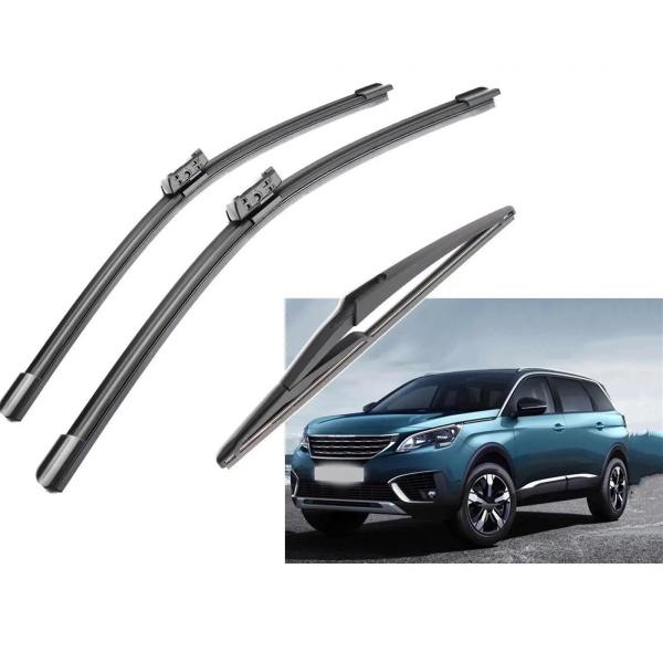 商品名:  ACCHA For Peugeot 5008 2017-2022 28""+16""+12"" Front Rear Wiper Blades Windshield Windscreen Window Cutter Access...