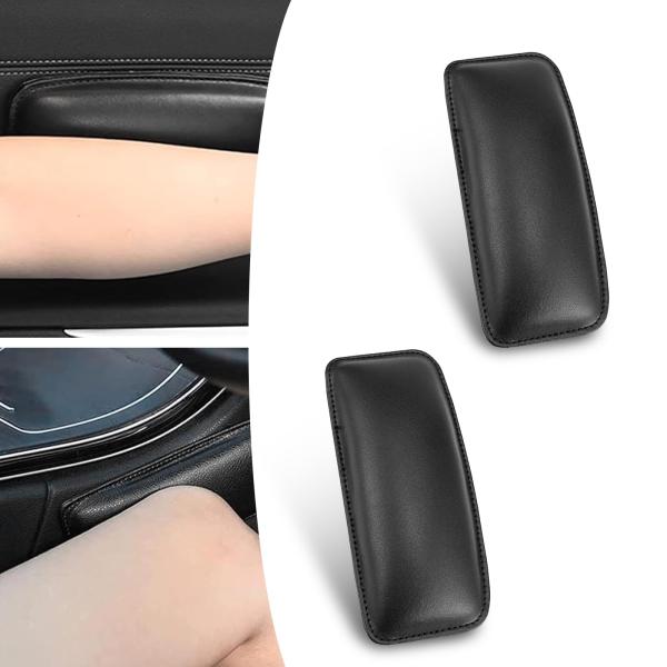 商品名: Jewkot 車用センターコンソール膝脚トリムクッション2点、7.08インチ x 3.14インチ 防水ソフトスポンジ車両フレーム保護枕、自動車装飾アクセサリー、トラック/SUV/車に最適 (ブラック) Jewkot 2 PCS C...