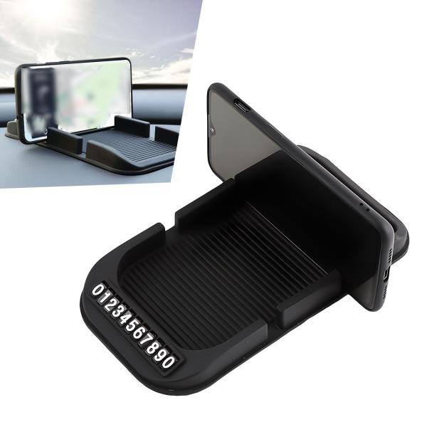 商品名: jokormo 車用携帯電話ホルダー 1個 7.8インチ x 4.3インチ デュアルカードスロットデザイン クリエイティブ 多機能 滑り止め ダッシュボードサポート ナビゲーションスタンド 実用的なアクセサリー ほとんどの車種に対...