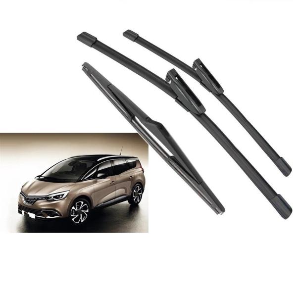 商品名:  ACCHA Front Rear Wiper Blades Brushes Cutter Accessories 2013 2014 2015 for Renault Scenic 3 / Grand Scenic 3 2009...