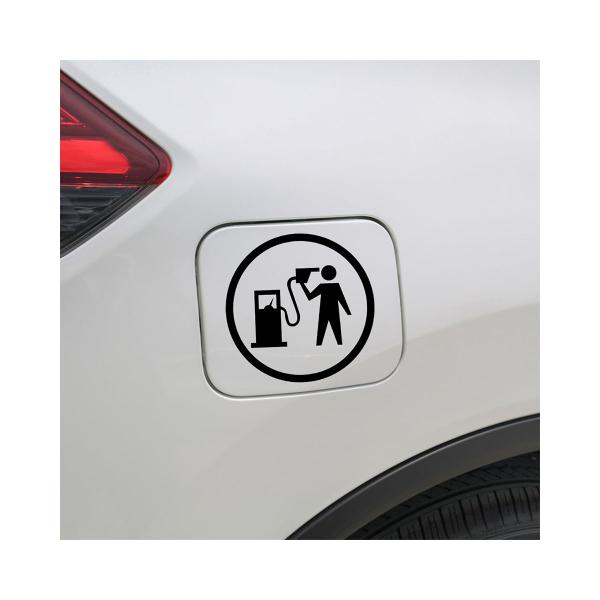 商品名: Osilly 面白い車用ステッカーデカール2枚 オート燃料タンクキャップカバー 高ガス消費燃料ゲージ 空のステッカー 車両ボディバンパーデカール 男女兼用 SUV、トラック、オートバイ用ユニバーサル(ブラック) Osilly 2P...