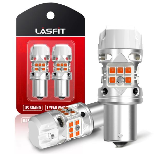 商品名: LASFIT T3-BAU15S-A アンバー LASFIT T3 7507 LED Bulb Amber PY21W BAU15S Canbus Ready Turn Signal Lights Built In Resisto...