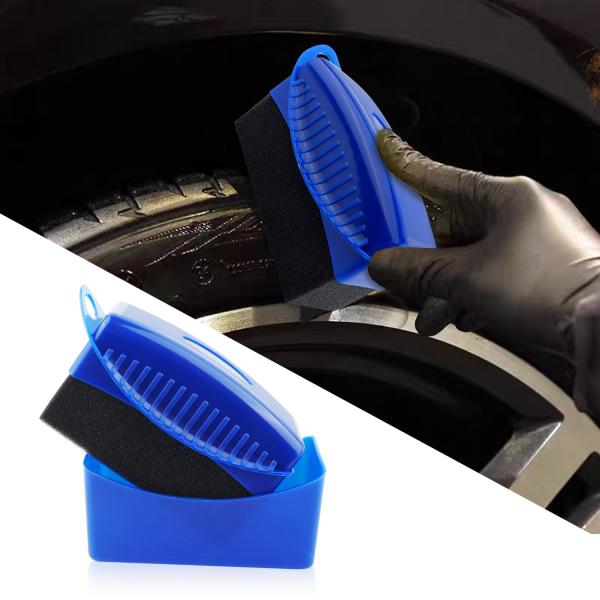 商品名:  Tire Dressing Applicator with Cover,Reusable Tire Sponge Brush Tire Shine Applicator for Waxing Polishing,Universa...
