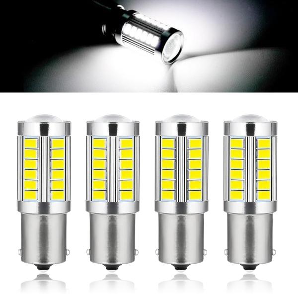 商品名: dawfall 4個 1156 車 LED ウインカー、12V 30W 6500K 800LM PCボード 高精細レンズ合金高速冷却バルブ、360度照明交換改造アクセサリー、ほとんどの車用(ホワイト) dawfall 4 PCS ...