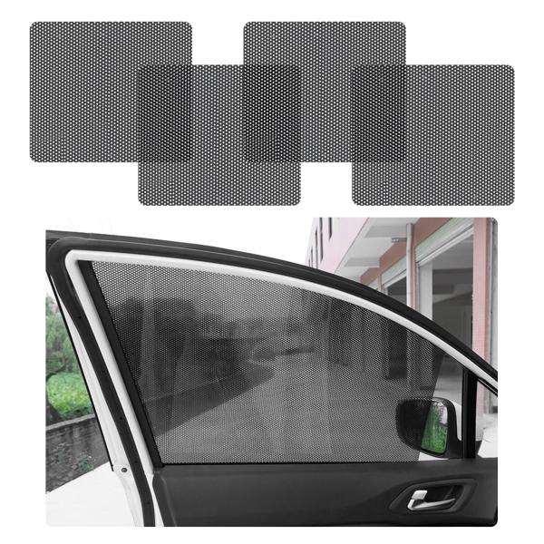 商品名: サイドウィンドウ用車用サンシェード4点、静電気でくっつくカーウィンドウステッカー、UVブロック、カット可能で再利用可能な車用サンシェードフィルムユニバーサルカーアクセサリーカーウィンドウシェード 赤ちゃん用 4PCS Car Su...