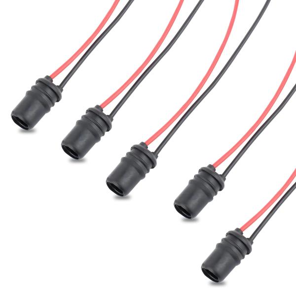 商品名:  Irinidig 6 PCS Car T10 Instrument Bulb Harness Socket, W5W 194 Bulb Pre-Wired Connector Round Mouth 12961 Lamp Hol...