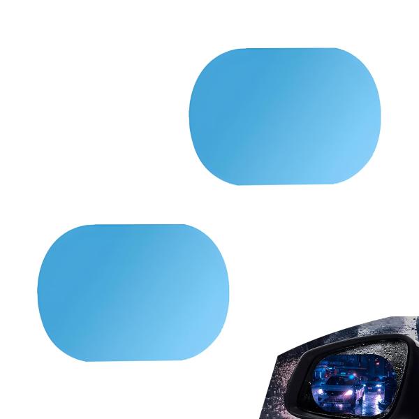 商品名:  Fluher 2 PCS Car Rearview Mirror Rainproof Film, 3.93" x 5.7" Oval Highly Permeable Waterproof Anti-Fog Anti-Glare...