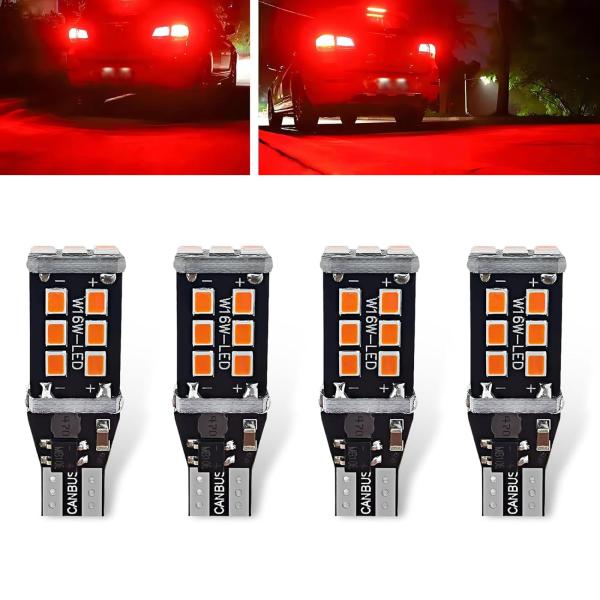 商品名:  Irinidig 4 PCS T15 Car LED Decoding Reversing Light, 2835-15SMD Fast Heat Dissipation PC Board Smart IC Driver IP6...