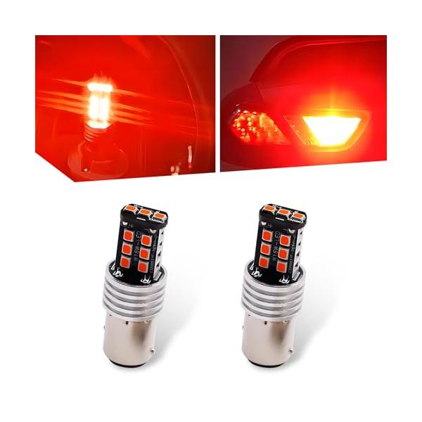 商品名:  dawfall Pack-2 Car 1157 LED Brake Light, Double Contact 15SMD High Brightness Instant Start Bulb, Fast Heat Dissip...