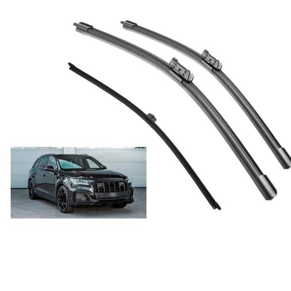 商品名:  TOYOCC Car Front Rear Wiper Blades Brushes Cutter Accessories For Audi Q7 4M 2016 2017 2018 2019 2020 2021 26""+20...