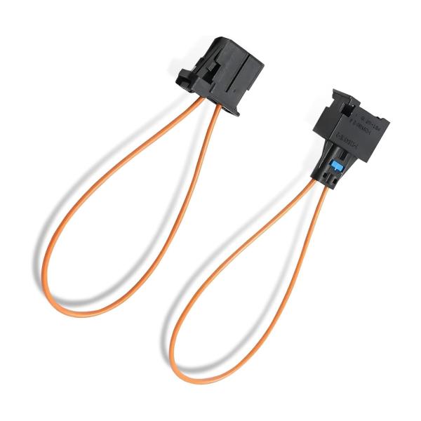 商品名: leediga 車用光ファイバーループ オス+メスアダプター 光ファイバーリング パワーアンプ オーディオテストリング 光ファイバー短絡テストケーブル 車用診断ツール用 2個 (ブラック&amp;オレンジ) leediga 2 P...